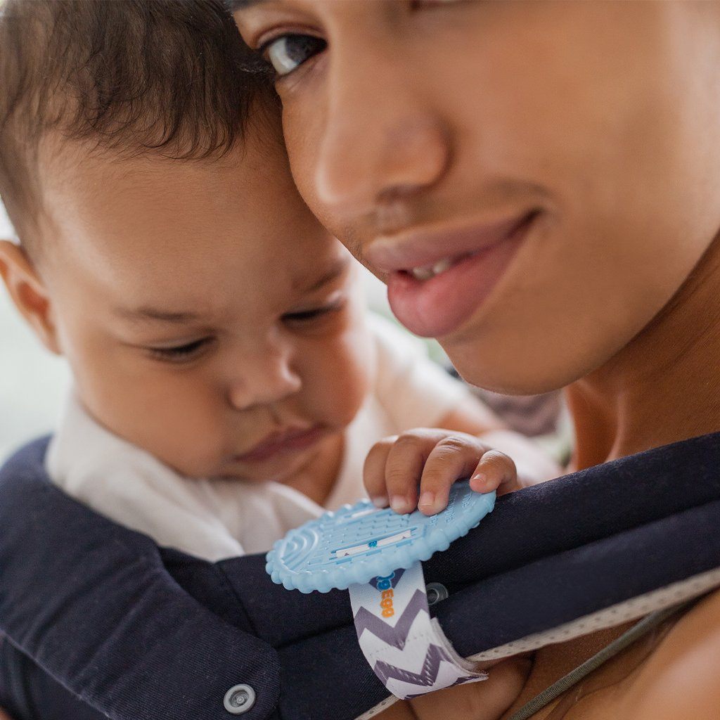 The Strappie Teether for Baby Carriers and Backpacks - The Teething Egg